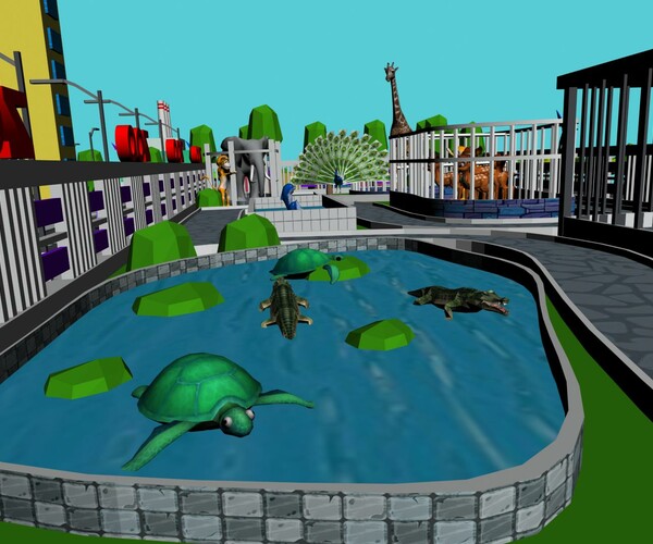 ArtStation - Low Poly City Town 3D model | Game Assets
