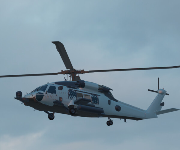 ArtStation - ANIMATED SEA HAWK SH-60 GAME READY | Game Assets