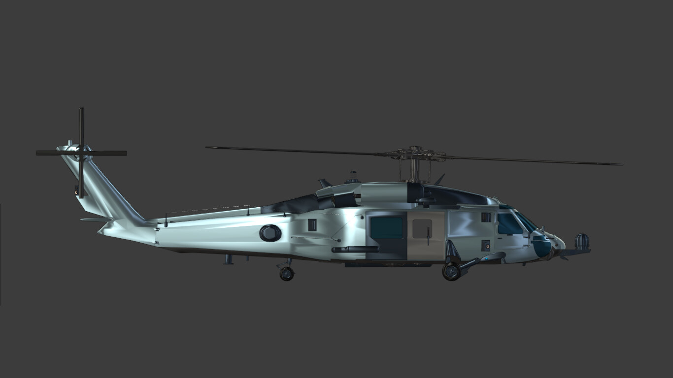 ArtStation - ANIMATED SEA HAWK SH-60 GAME READY | Game Assets