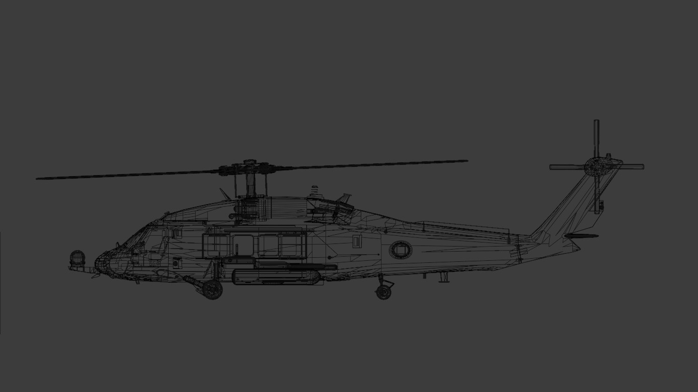 ArtStation - ANIMATED SEA HAWK SH-60 GAME READY | Game Assets