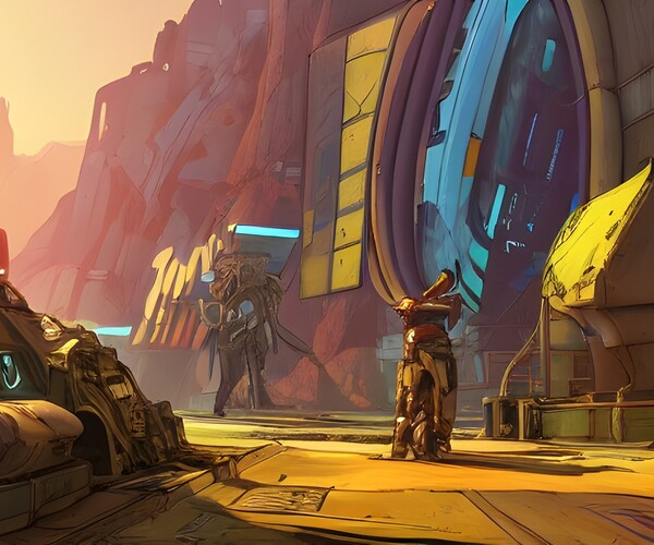 ArtStation - Borderland environment 2000 artwork pack | Artworks