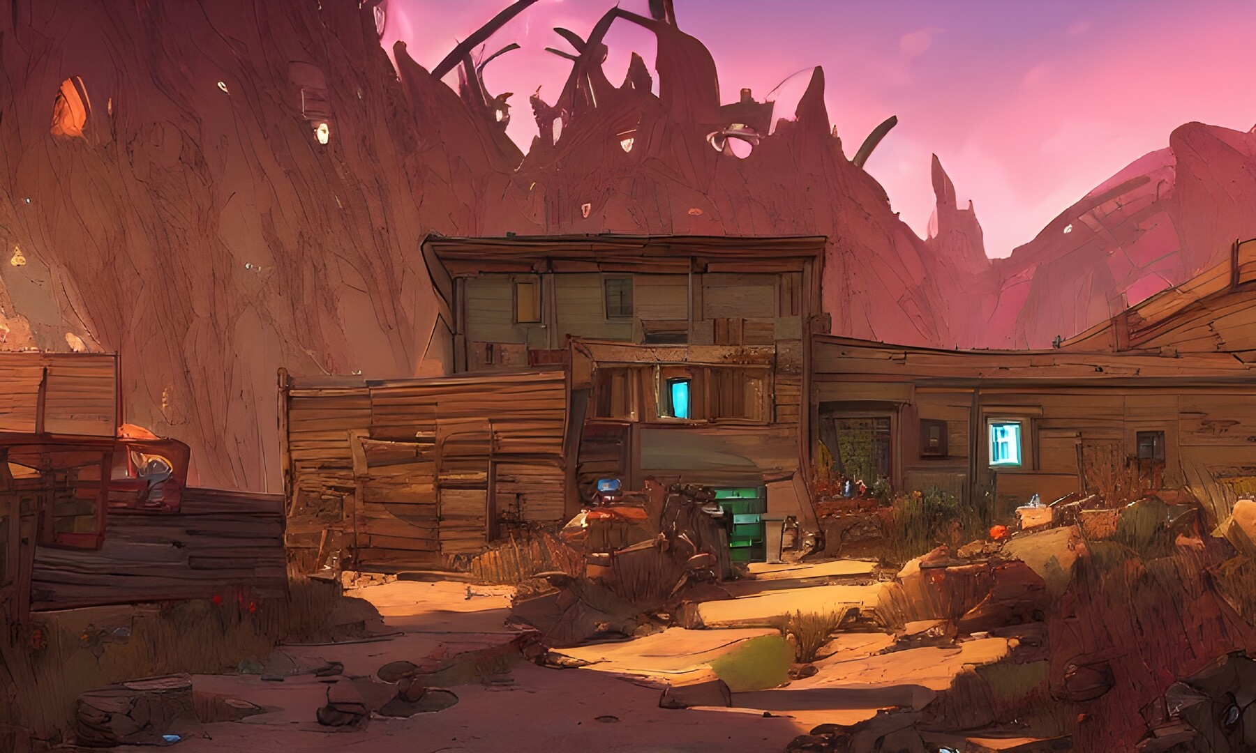 ArtStation - Borderland environment 2000 artwork pack | Artworks