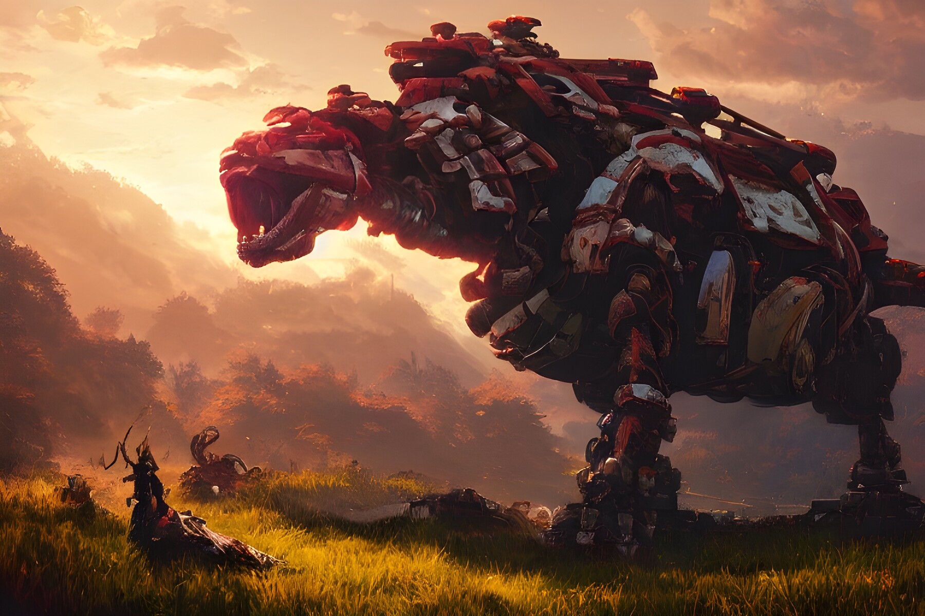 ArtStation - Mecanical Creature Horizon Forbiden 8k image pack paint ...