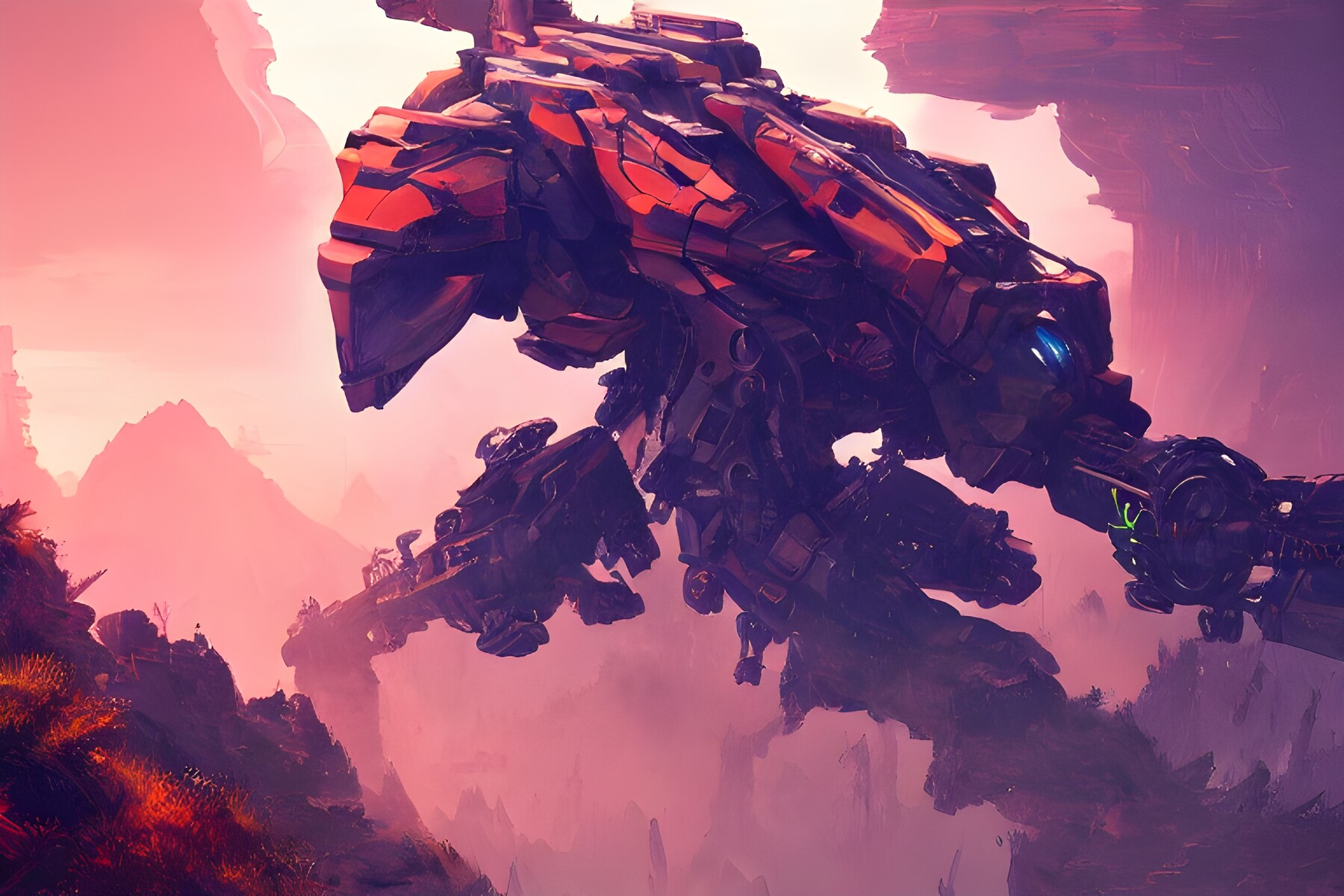 ArtStation - Mecanical Creature Horizon Forbiden 8k image pack paint ...