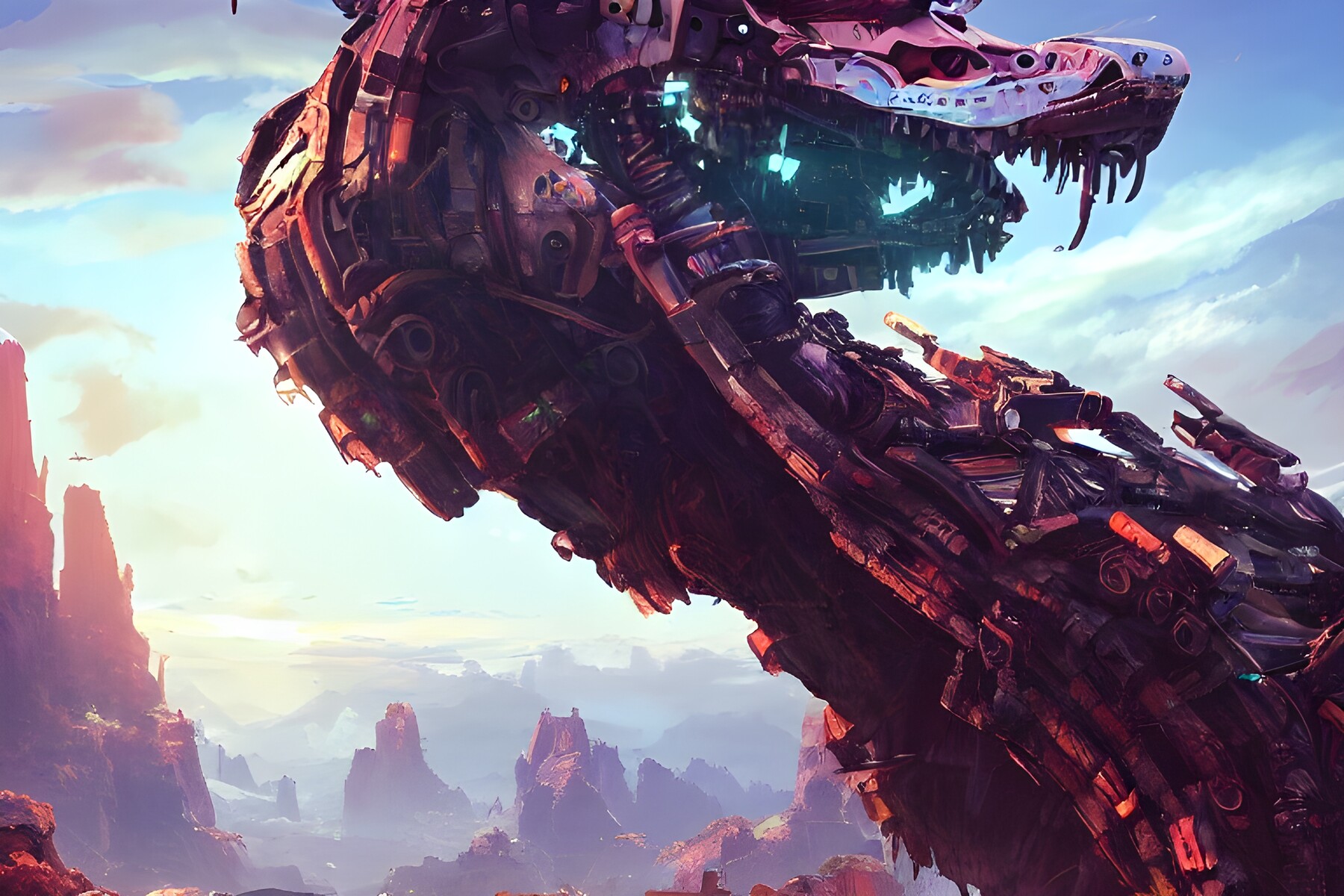 ArtStation - Mecanical Creature Horizon Forbiden 8k image pack paint ...