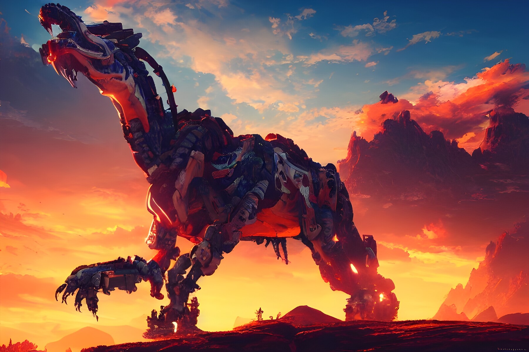 ArtStation - Mecanical Creature Horizon Forbiden 8k image pack paint ...