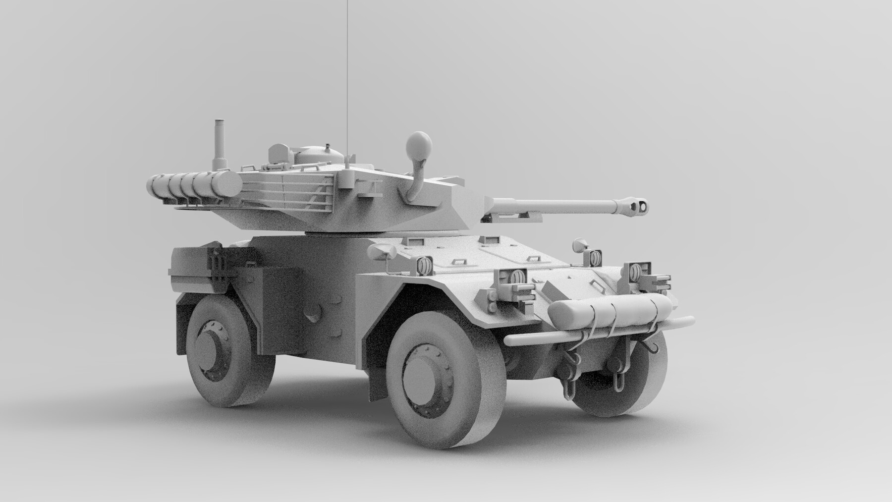 ArtStation - Panhard AML 90 (ALL OBJECTS ARE DETACHABLE) | Game Assets