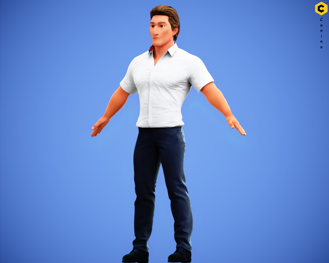 ArtStation - Cartoon Man Character Rigged | Resources