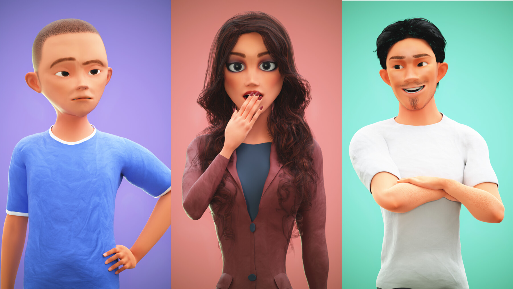 ArtStation - Cartoon Pack Rigged | Resources