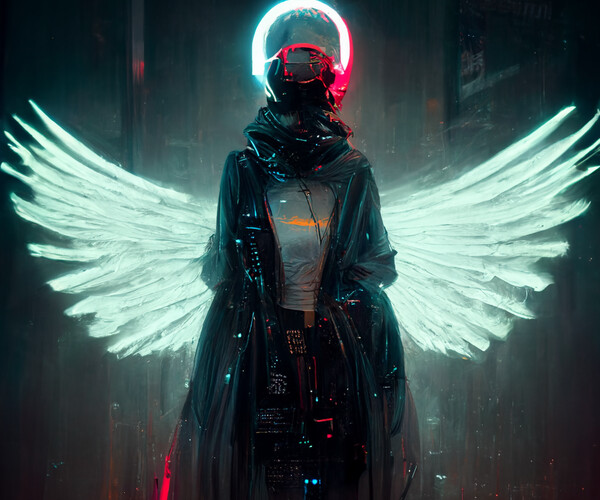 ArtStation - Cyberpunk Angel | Artworks