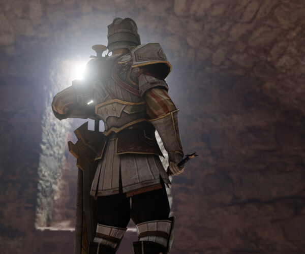 ArtStation - MEDIEVAL KNIGHT LOW POLY GAME READY | Game Assets