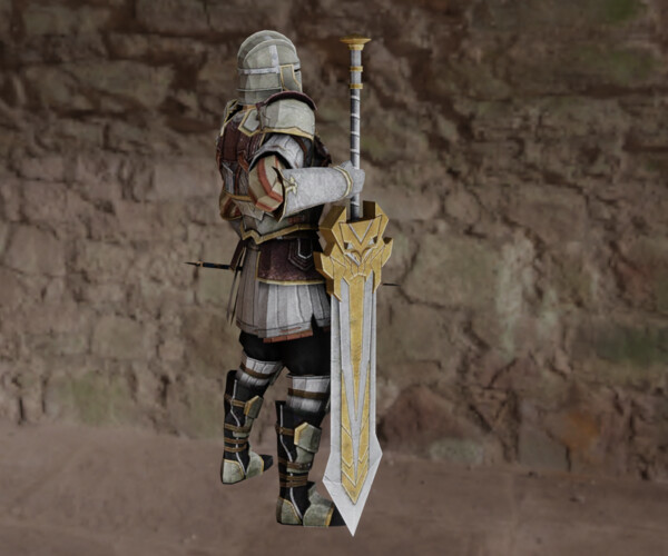ArtStation - MEDIEVAL KNIGHT LOW POLY GAME READY | Game Assets