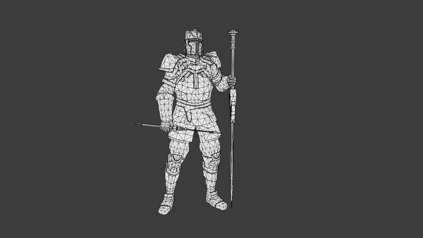 ArtStation - MEDIEVAL KNIGHT LOW POLY GAME READY | Game Assets