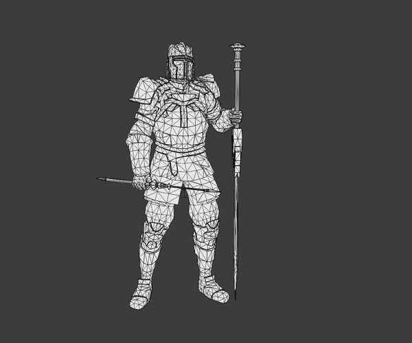 ArtStation - MEDIEVAL KNIGHT LOW POLY GAME READY | Game Assets