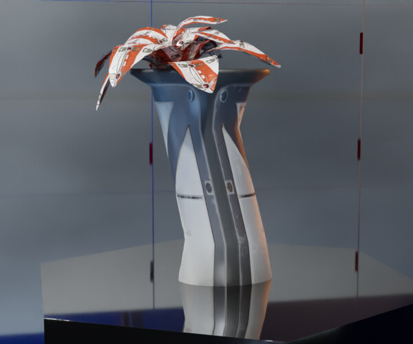 ArtStation - Low Poly Sci-Fi Vase Obivan | Resources