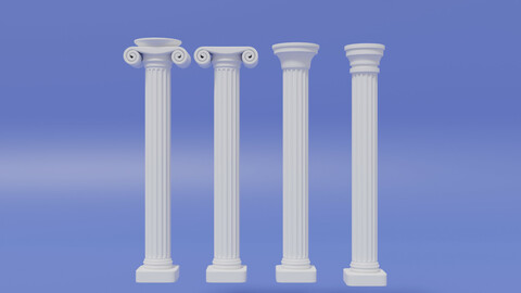 ArtStation - Greek and Roman Columns 3D model | Resources