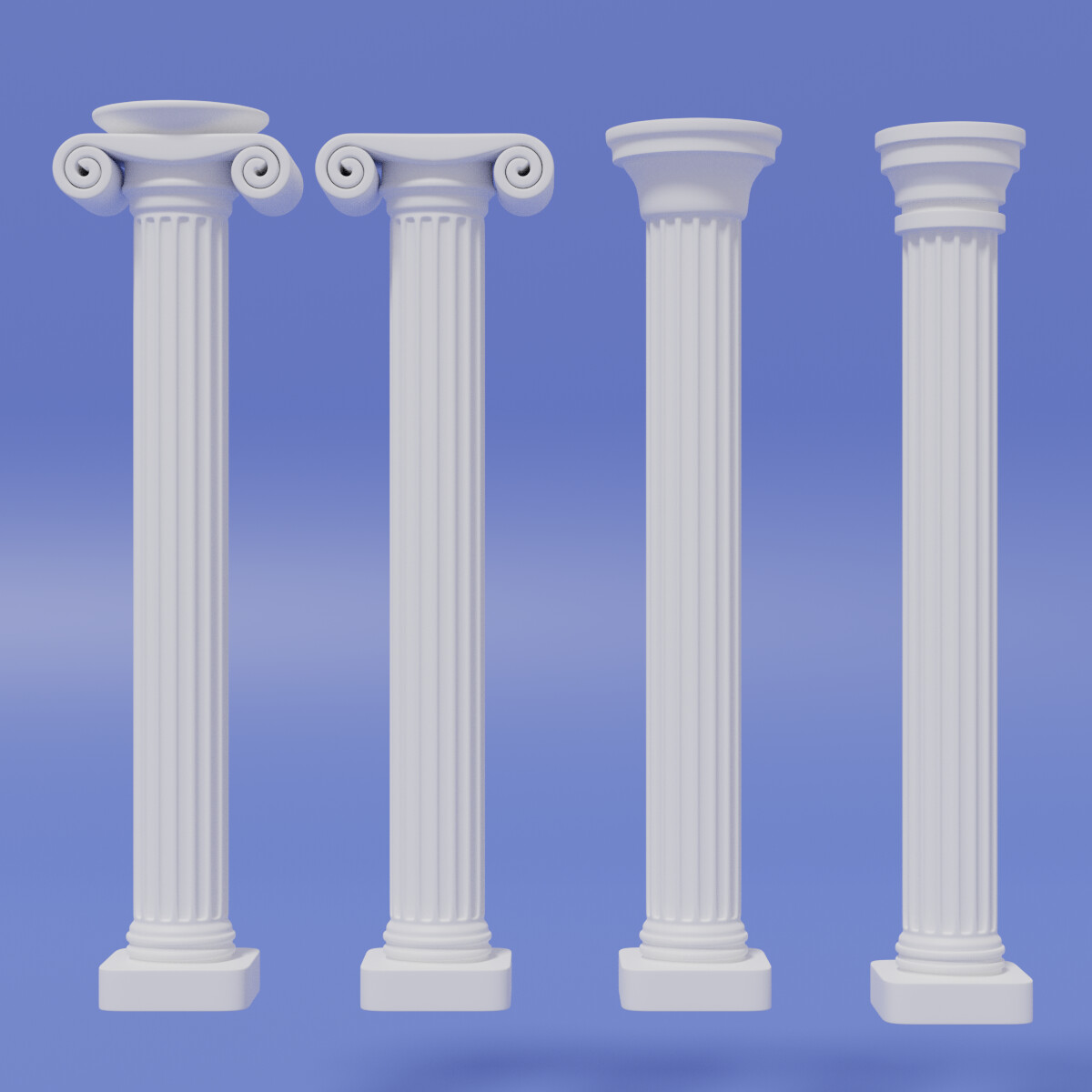 ArtStation - Greek and Roman Columns 3D model | Resources