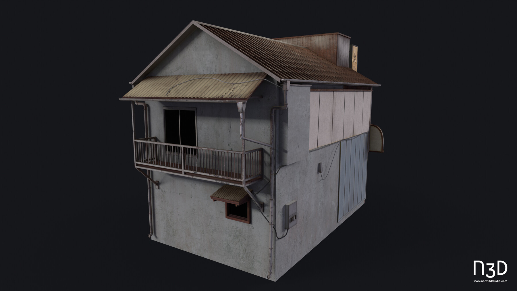 ArtStation - Japanese Game Ready Building v.2 | Game Assets