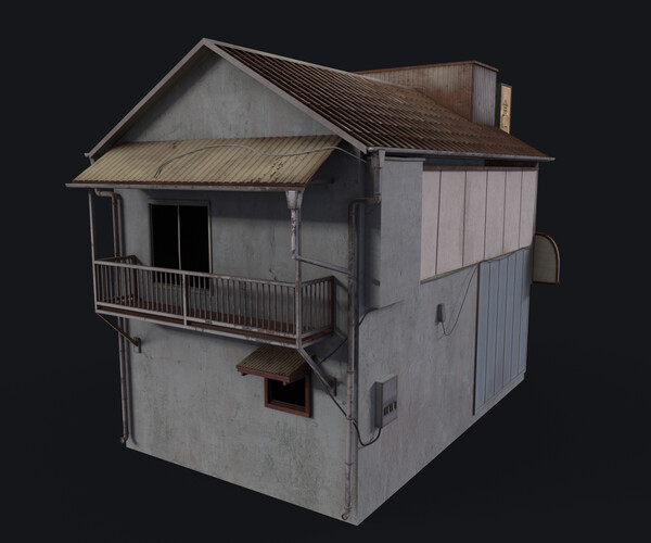 ArtStation - Japanese Game Ready Building v.2 | Game Assets