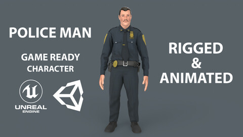 ArtStation - Policeman | Game Assets