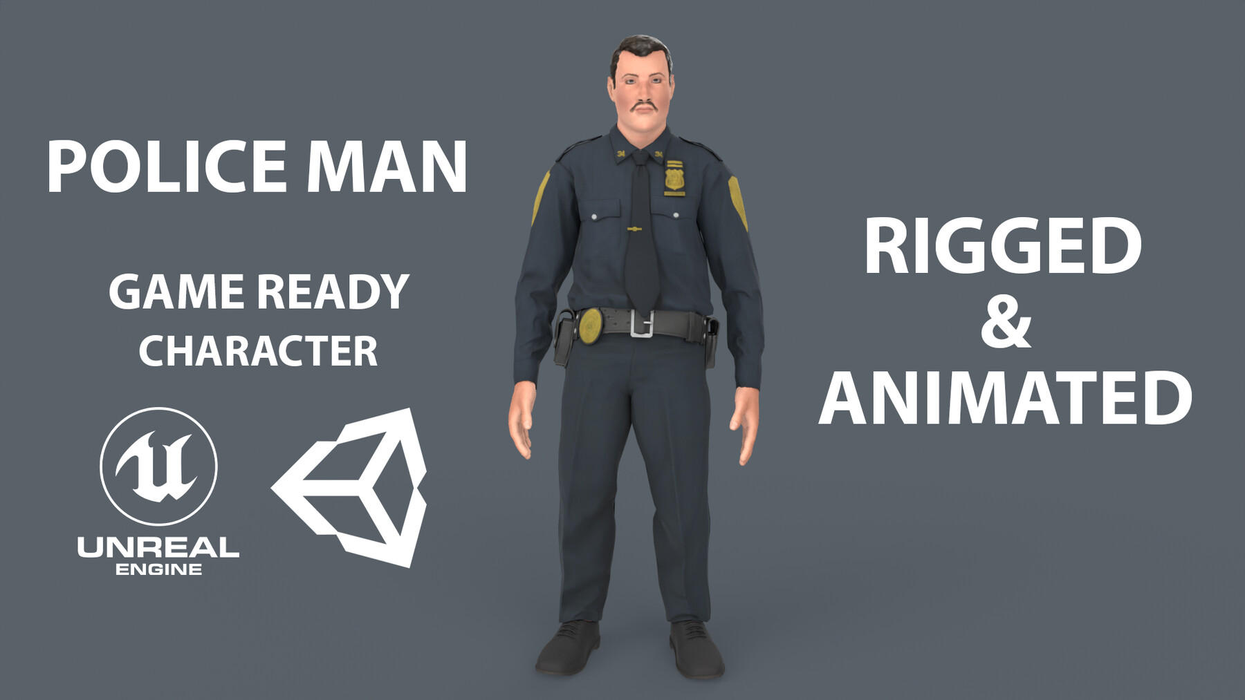 ArtStation - Policeman | Game Assets