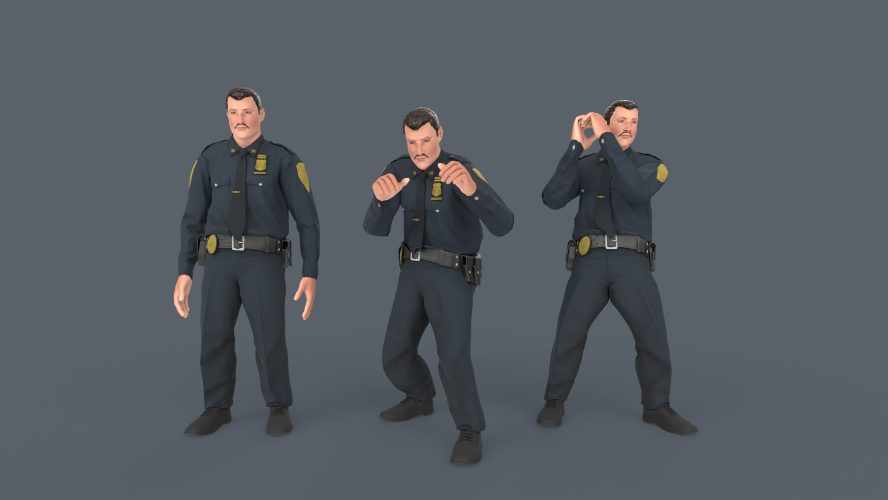 ArtStation - Policeman | Game Assets