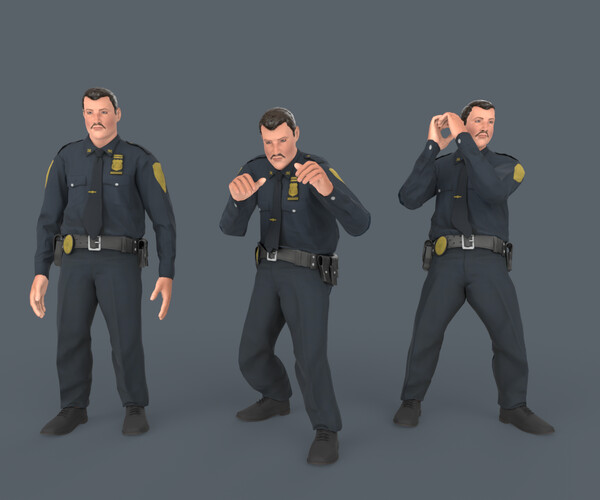 ArtStation - Policeman | Game Assets