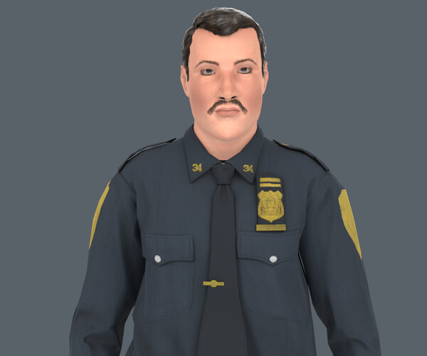 ArtStation - Policeman | Game Assets