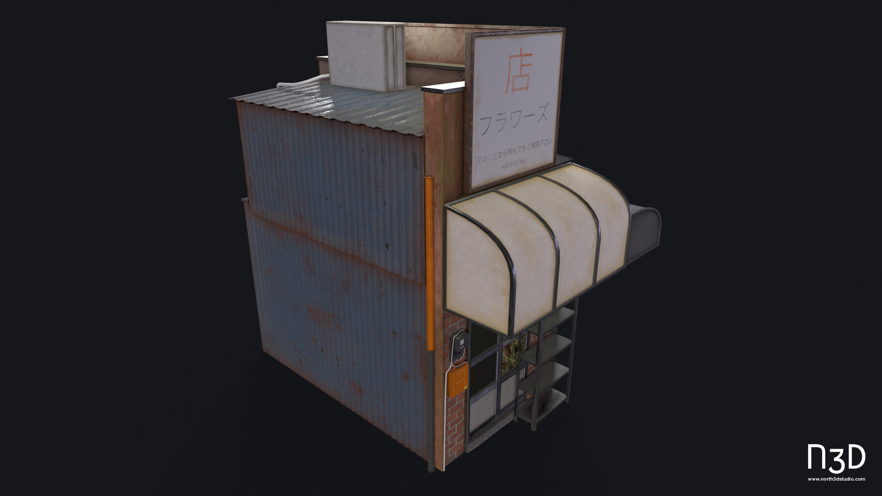 ArtStation - Japanese Game Ready Building v.3 | Game Assets