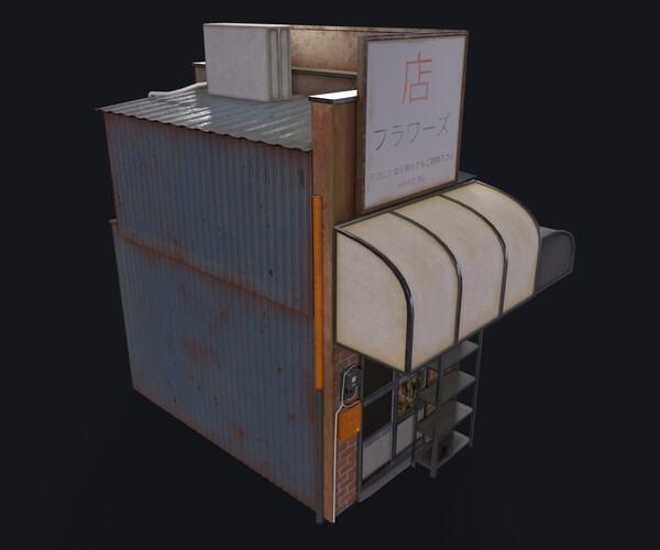 ArtStation - Japanese Game Ready Building v.3 | Game Assets