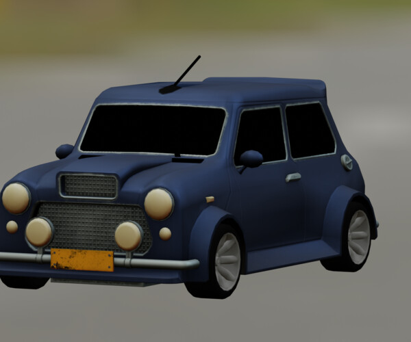 ArtStation - MINI COPPER CAR GAME READY LOW POLY | Resources