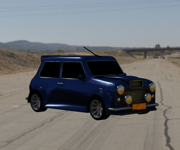 ArtStation - MINI COPPER CAR GAME READY LOW POLY | Resources