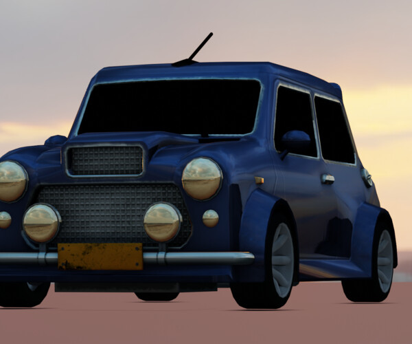 ArtStation - MINI COPPER CAR GAME READY LOW POLY | Resources