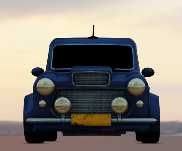 ArtStation - MINI COPPER CAR GAME READY LOW POLY | Resources