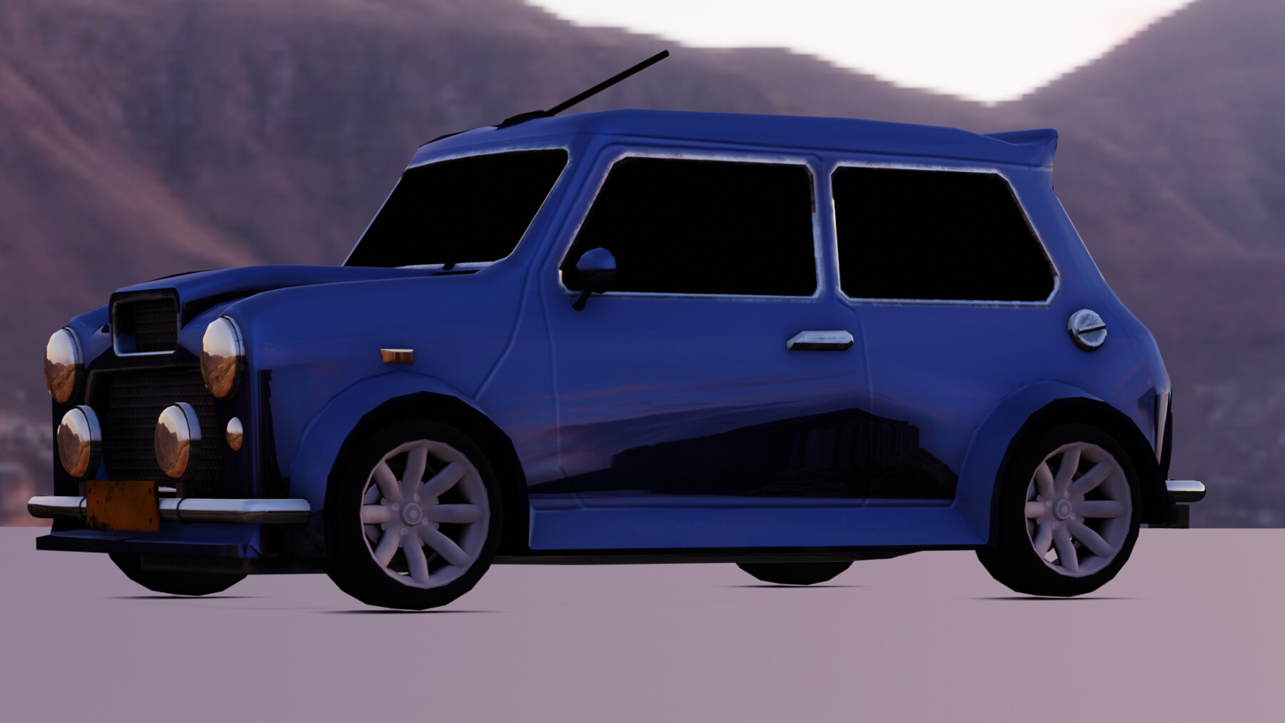 ArtStation - MINI COPPER CAR GAME READY LOW POLY | Resources