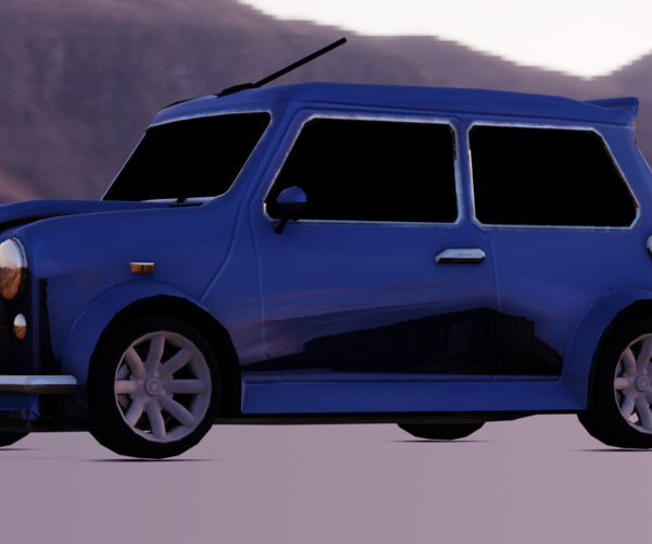 ArtStation - MINI COPPER CAR GAME READY LOW POLY | Resources