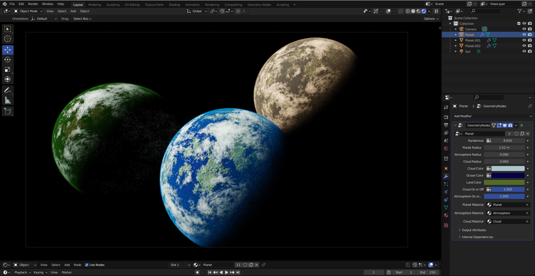 ArtStation - Planet Generator for Blender | Resources