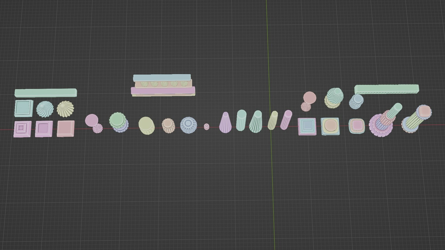 ArtStation - Architectural Modular Column KitBash| Ancient style | 3D ...