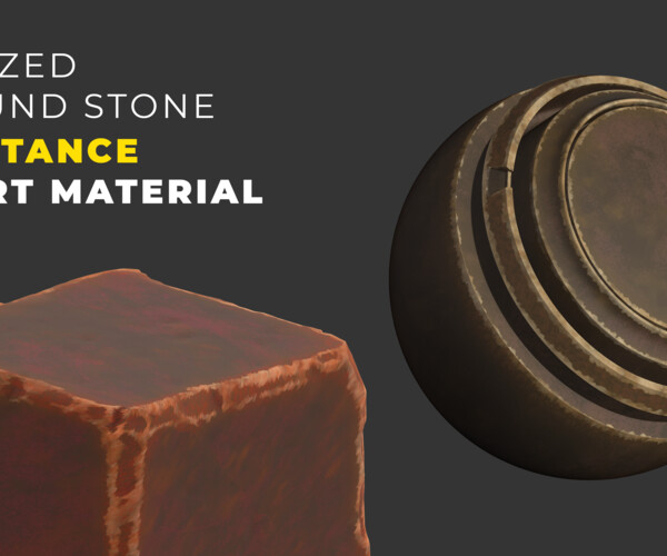 ArtStation - Stylized Ground Stone Smart Material | Game Assets
