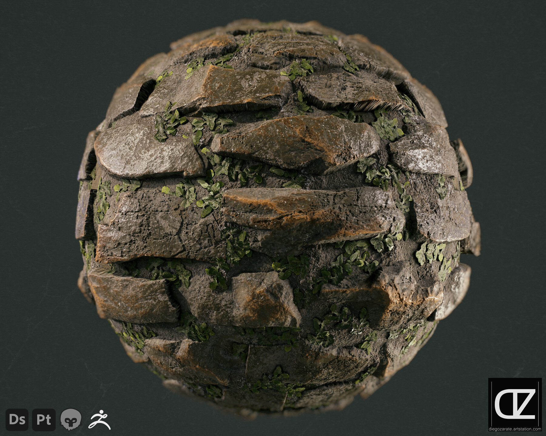 ArtStation - PBR - ROCK SURFACE - 4K MATERIAL | Game Assets