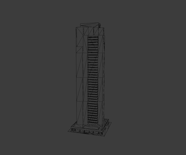 ArtStation - HIGH RISE BUILDING GAME READY LOW POLY | Game Assets