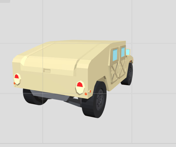 ArtStation - Low Poly Military Desert Camo Humvee | Resources