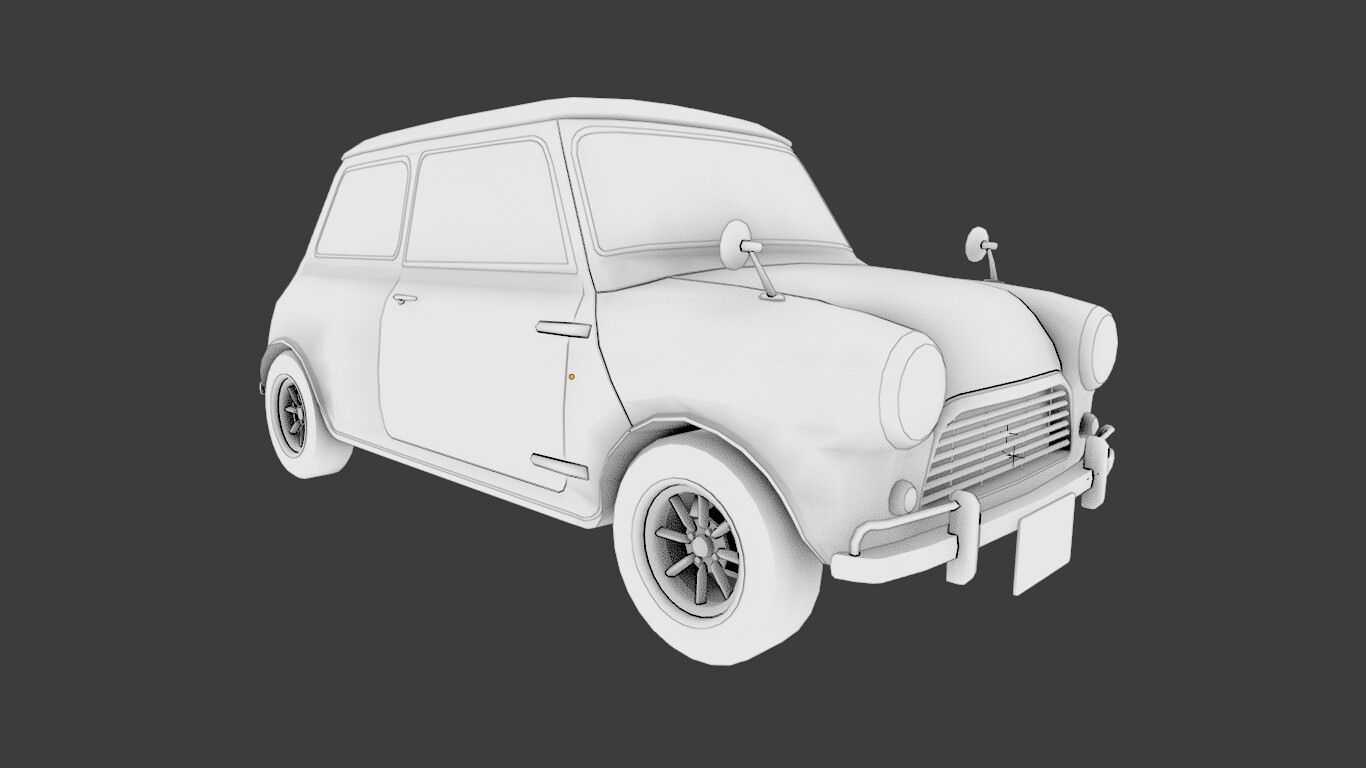 ArtStation - MINI COOPER CAR GAME READY LOW POLY | Game Assets