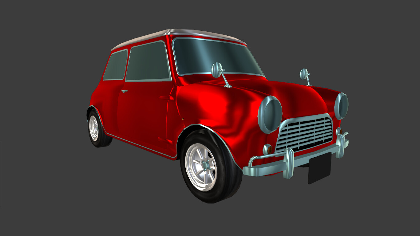 ArtStation - MINI COOPER CAR GAME READY LOW POLY | Game Assets