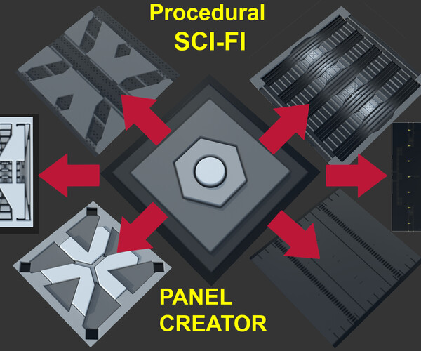 ArtStation - Procedural Sci-Fi Panel Creator | Resources