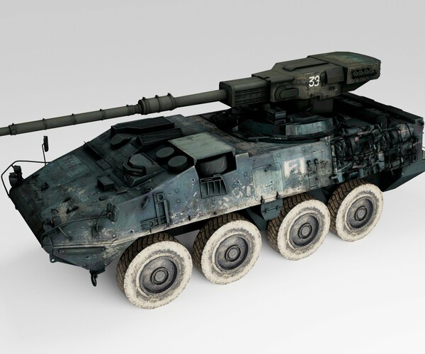 ArtStation - M1128 Mobile Gun System (ALL OBJECTS ARE DETACHABLE ...