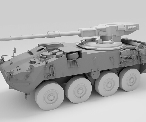 ArtStation - M1128 Mobile Gun System (ALL OBJECTS ARE DETACHABLE ...