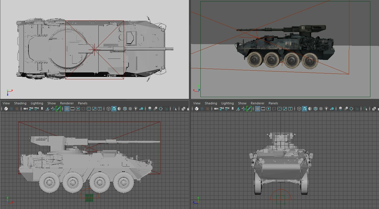 ArtStation - M1128 Mobile Gun System (ALL OBJECTS ARE DETACHABLE ...