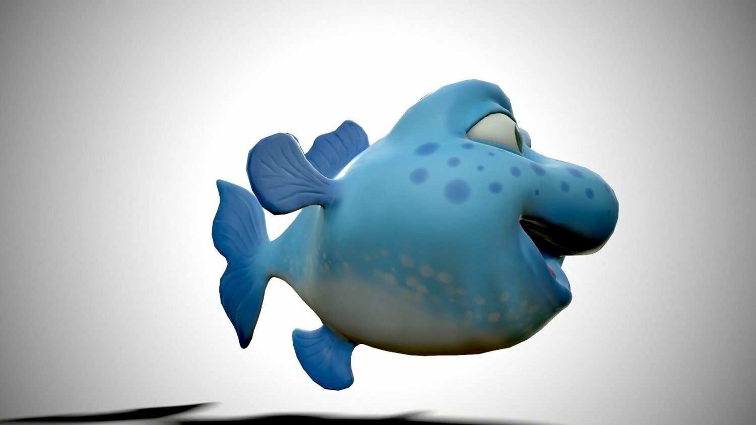 ArtStation - blue cartoon fish | Game Assets