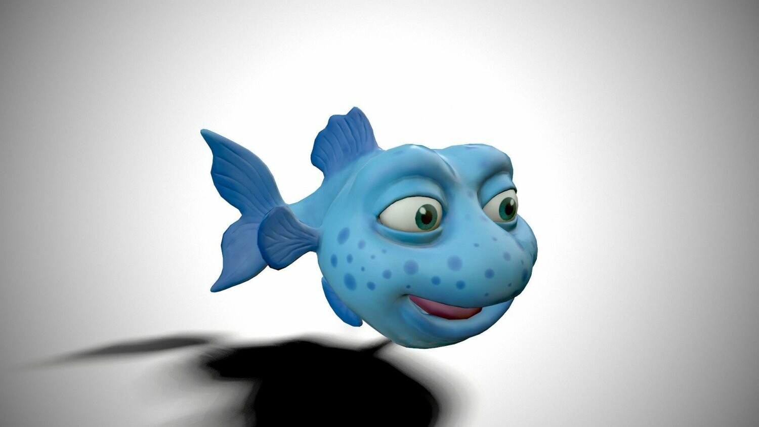ArtStation - blue cartoon fish | Game Assets